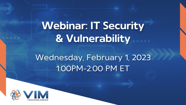 Upcoming Webinars - VIM Technologies